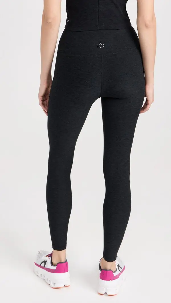 Beyond Yoga Spacedye Caught In The Midi 7/8 Leggings - Darkest Night