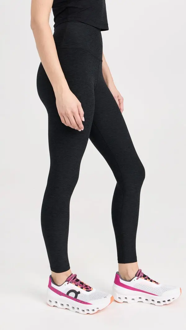 Beyond Yoga Spacedye Caught In The Midi 7/8 Leggings - Darkest Night