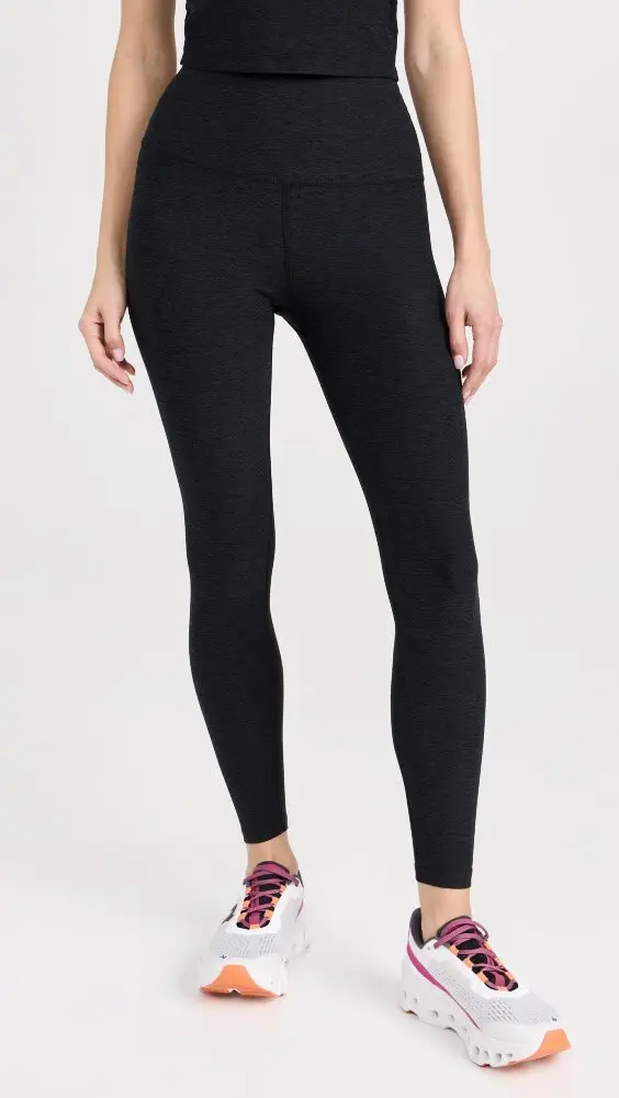 Beyond Yoga Spacedye Caught In The Midi 7/8 Leggings - Darkest Night