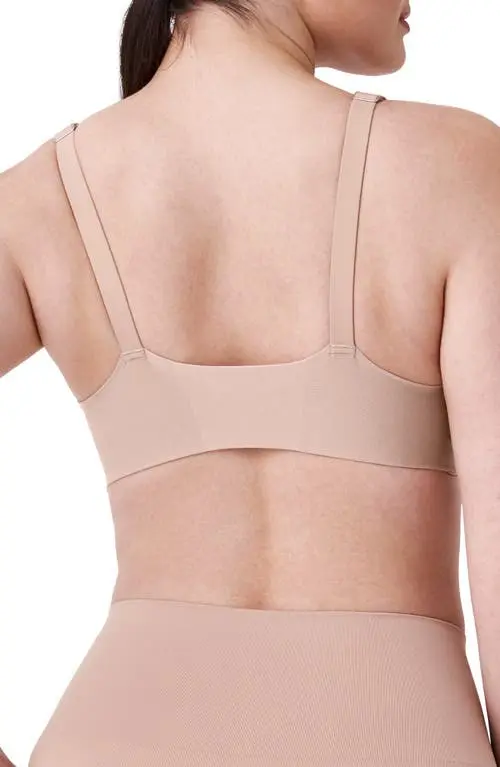 Spanx Spanxsmooth™ Bra-llelujah!® Adjustable Plunge Wireless Lift Bra - Toasted Oatmeal