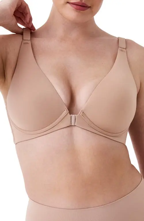 Spanx Spanxsmooth™ Bra-llelujah!® Adjustable Plunge Wireless Lift Bra - Toasted Oatmeal