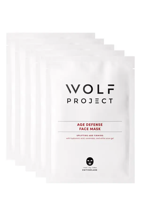 WOLF PROJECT 4-pack Anti-age Face Masks