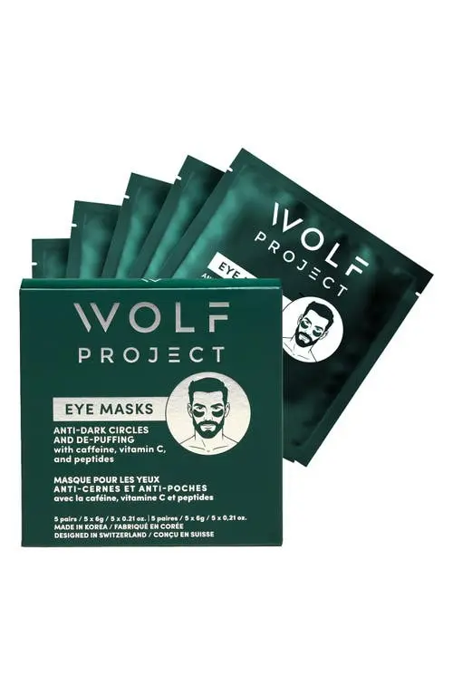 WOLF PROJECT 5-pair Eye Mask Boosters - Black