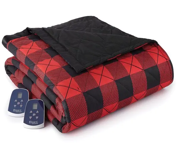 SHAVEL Queen Micro Flannel 7 Layers Of Warmth E Lectric Blanke - One-color