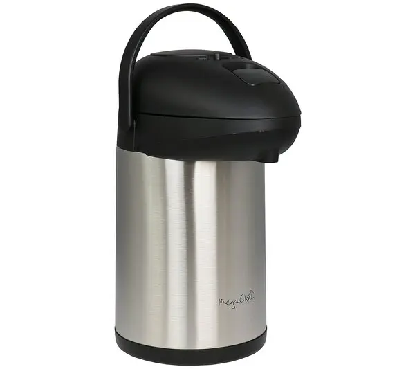 MEGACHEF 3 Liter Stainless Steel Vacuum Body Pu Mp Air Pot - Silver