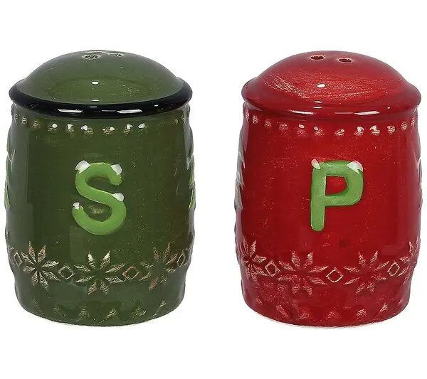 YOUNG'S INC. Young's Ceramic Woodland Lodge Salt And Pepper T - One-color