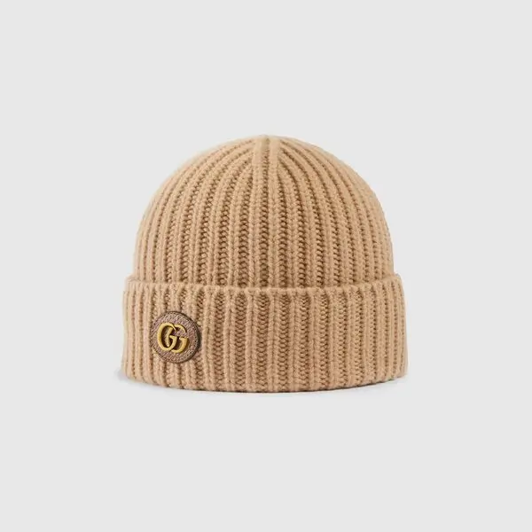 Gucci Wool Cashmere Hat With Double G