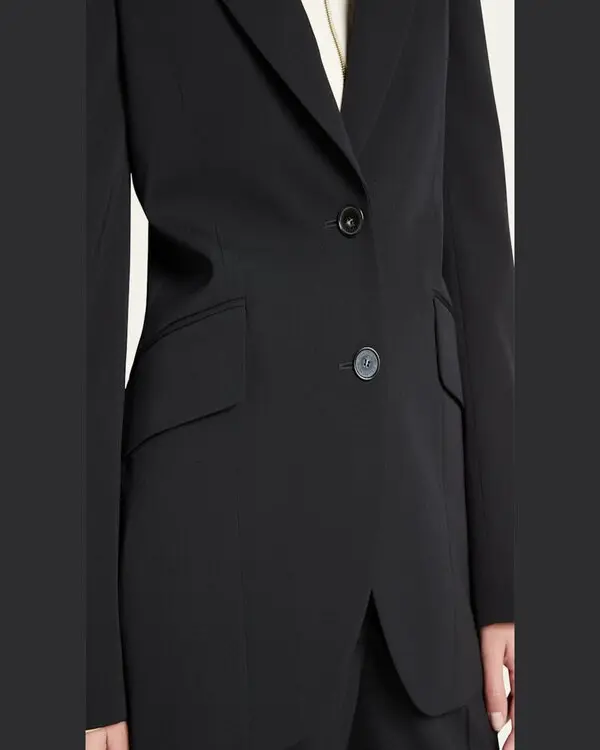 Stella McCartney Single-breasted Fitted Wool-blend Blazer