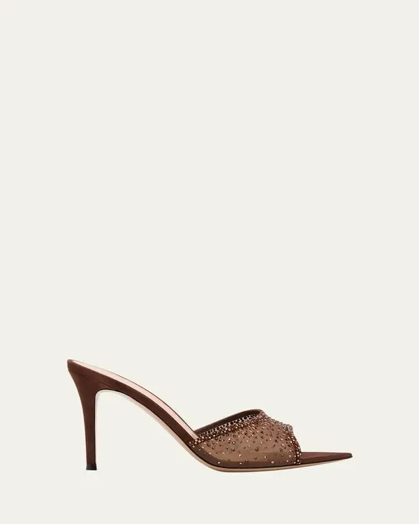 GIANVITO ROSSI Rania Mules 85 - Brown