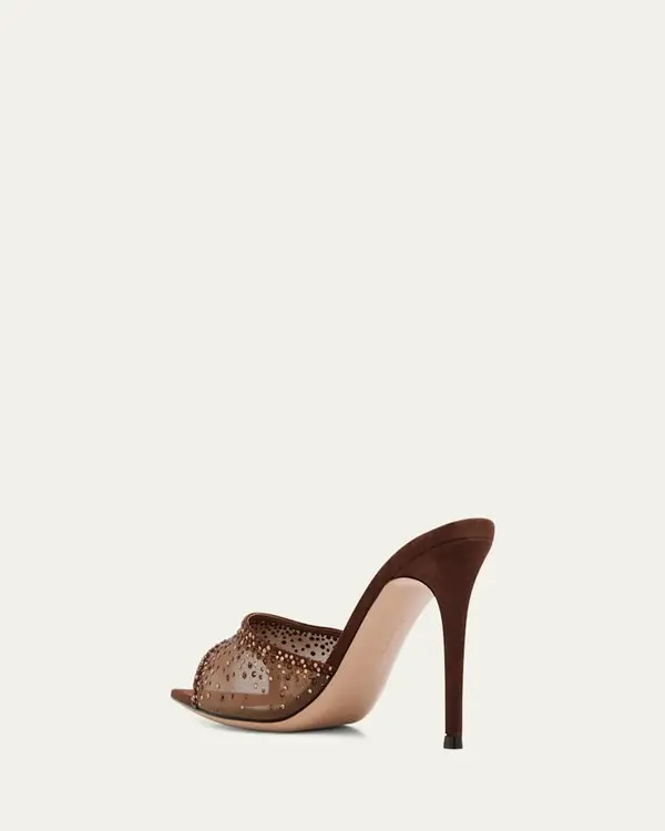 GIANVITO ROSSI Rania Mules 85 - Brown