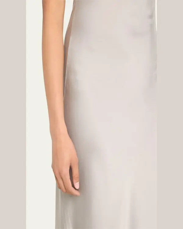 ST. AGNI Silk Low-back Maxi Slip Dress