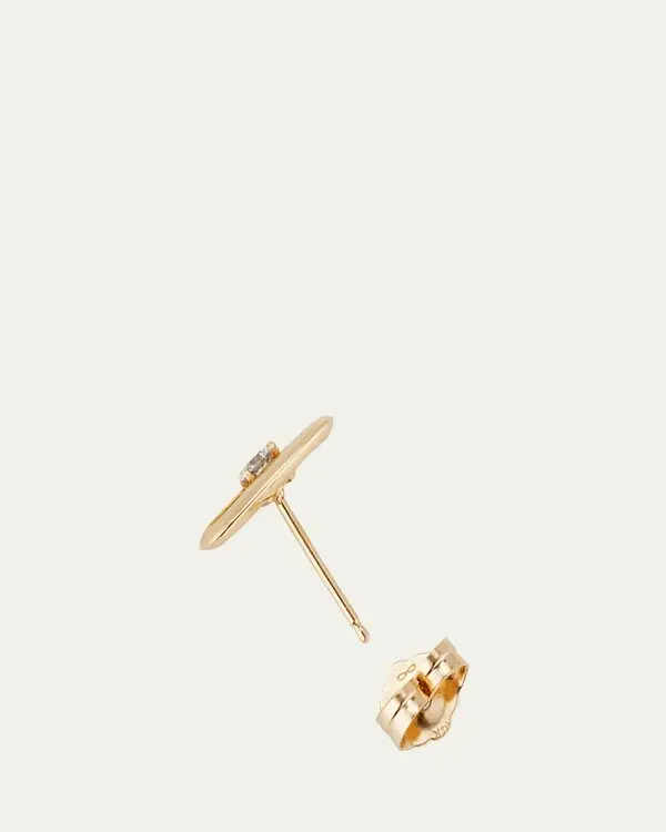 Lizzie Mandler 18k Yellow Diamond Link Stud Single Earring