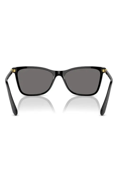 SWAROVSKI 55mm Rectangular Sunglasses