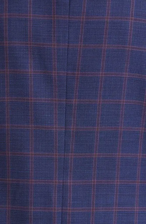 DANIEL HECHTER Windowpane Check Wool Blazer