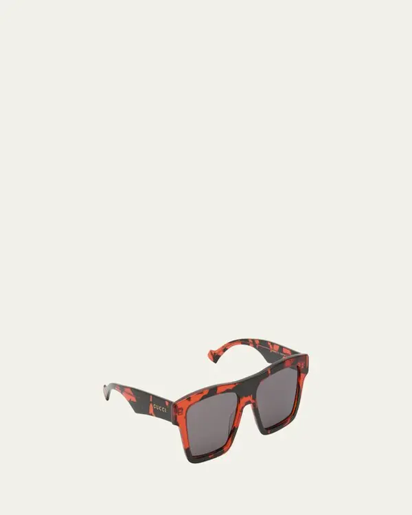 Gucci Gg0962sm Rectangle Sunglasses - Havana | Editorialist display picture 1