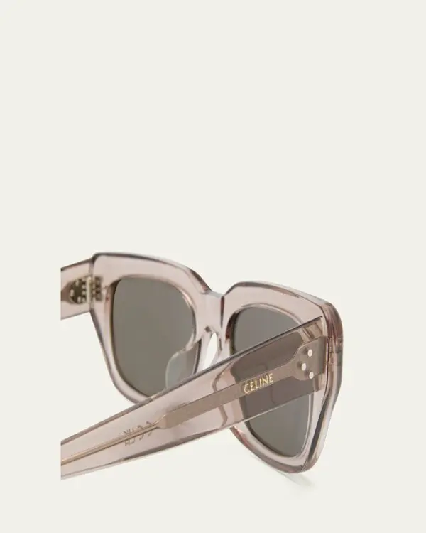 Celine 3-dot Rectangle Sunglasses - Beige Other/brown