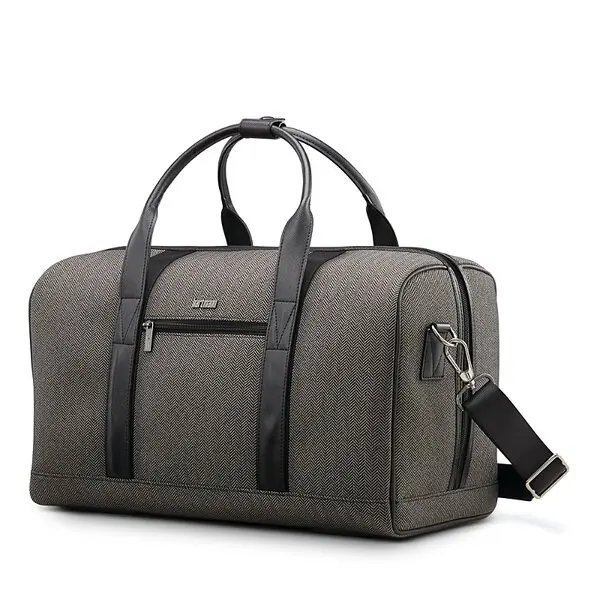 HARTMANN Herringbone Deluxe Weekend Duffel - Black Herringbone