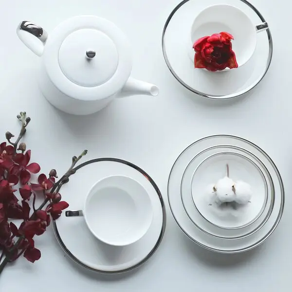 Twig New York Platinum Edge Assorted Canape Dishes, Set Of 3