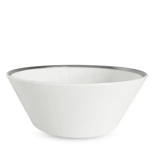 Twig New York Platinum Edge Cereal/soup Bowl - Silver