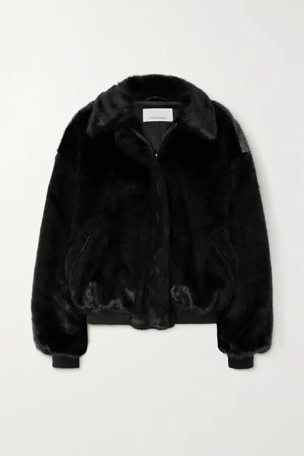 THE FRANKIE SHOP Pam Faux Fur Coat