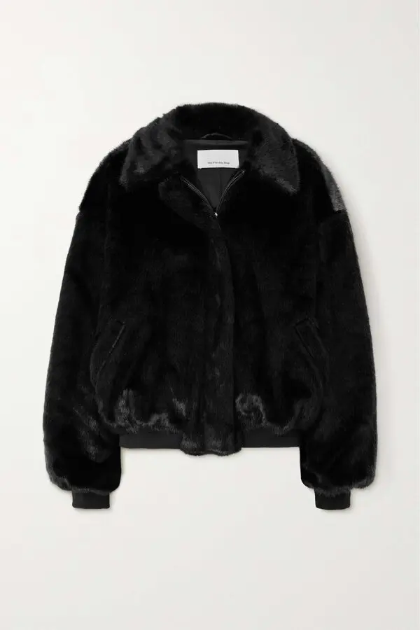 THE FRANKIE SHOP Pam Faux Fur Coat