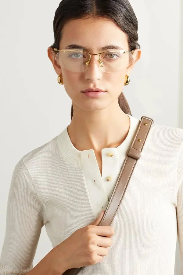 Bottega Veneta Rimless D-frame Optical Glasses