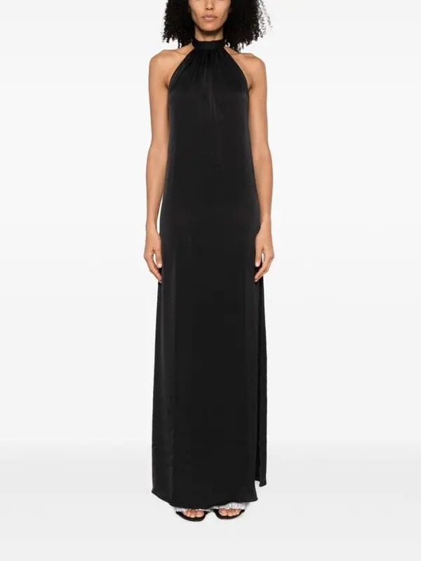 MAISON CLOSE Open-back Satin-weave Dress