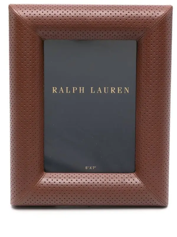 Ralph Lauren Durham Leather Photo Frame - Brown