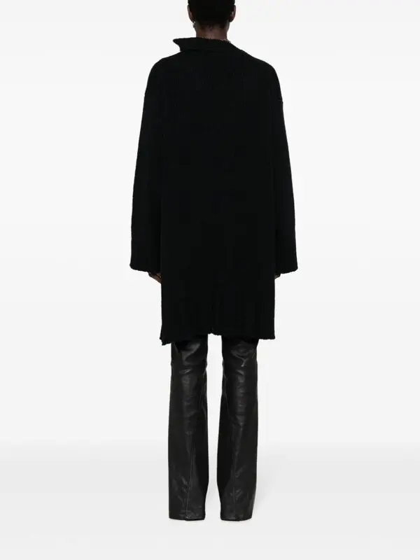 Yohji Yamamoto Asymmetric V-neck Cardigan-coat