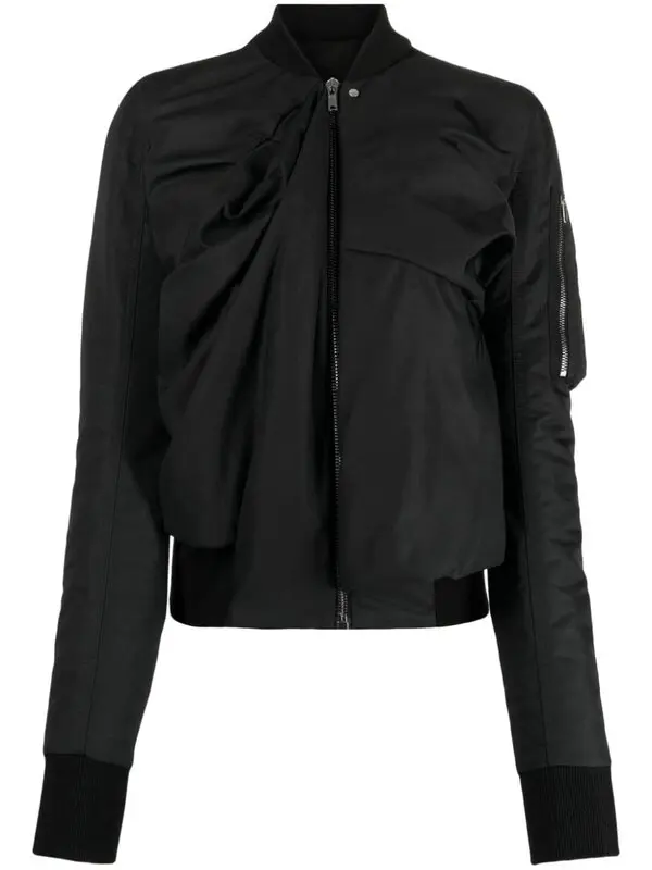 Rick Owens Ripple Draped Bomber Jacket