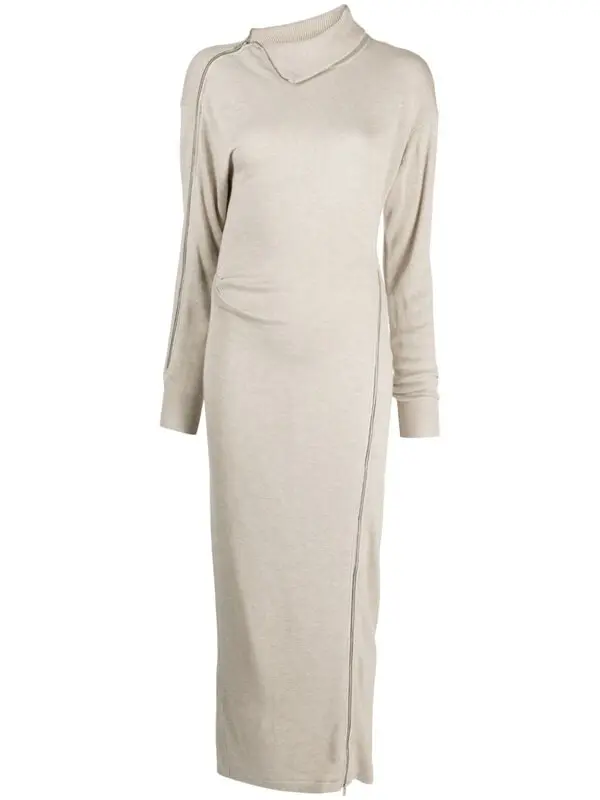 Isabel Marant Étoile Gemmy Asymmetric Maxi Dress - Neutrals