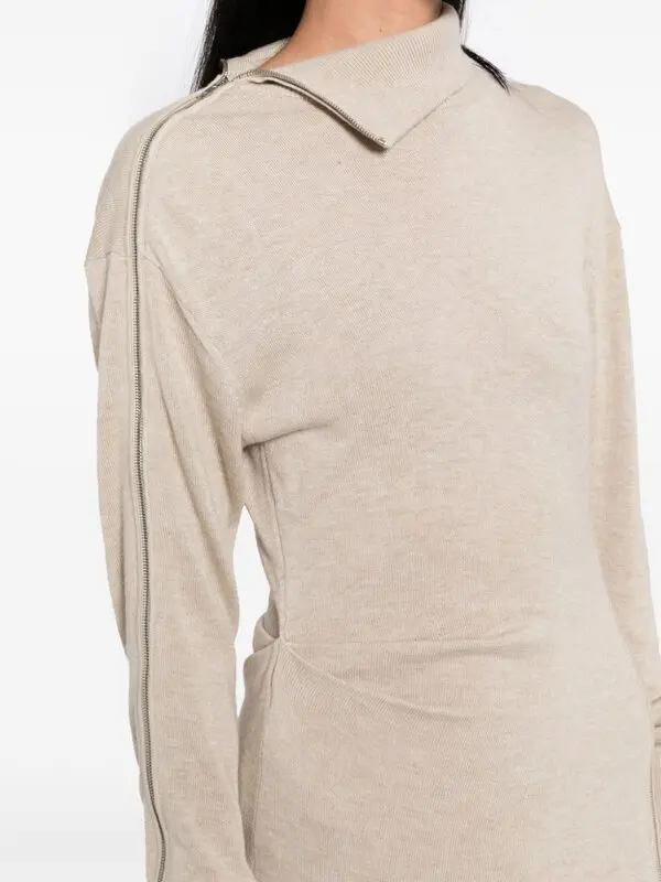 Isabel Marant Étoile Gemmy Asymmetric Maxi Dress - Neutrals