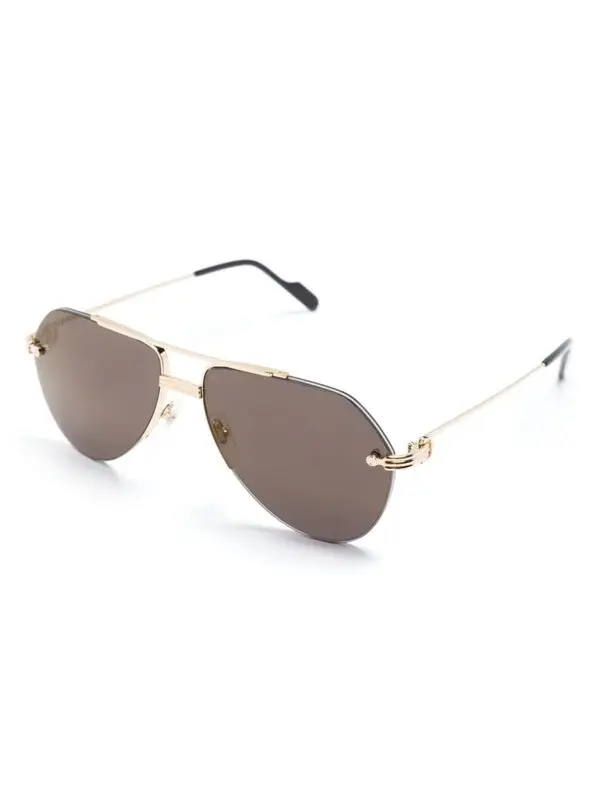 Cartier Première De Pilot-frame Sunglasses