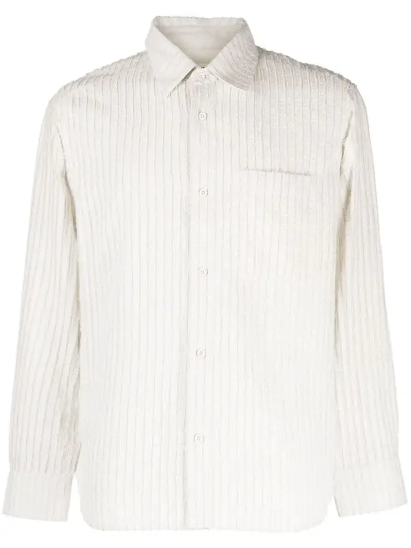 CRAIG GREEN Stripe-embroidered Cotton Shirt
