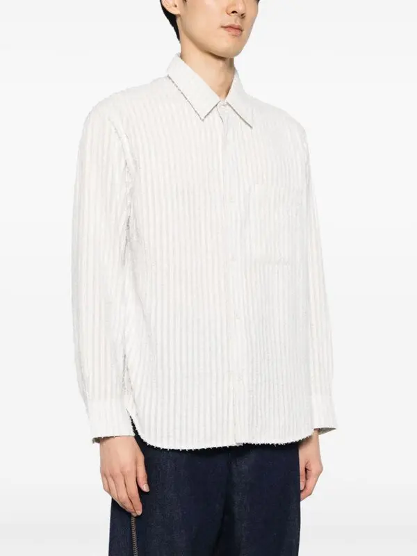 CRAIG GREEN Stripe-embroidered Cotton Shirt