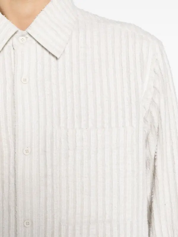 CRAIG GREEN Stripe-embroidered Cotton Shirt