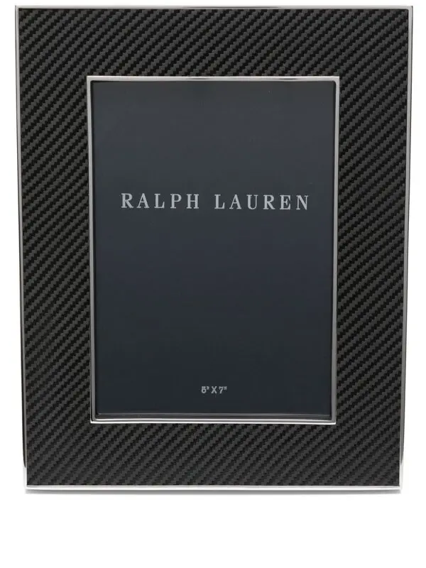 Ralph Lauren Sutton Embossed-leather Photo Frame - Black