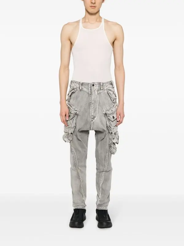 JULIUS Plaster Cargo Drop-crotch Jeans