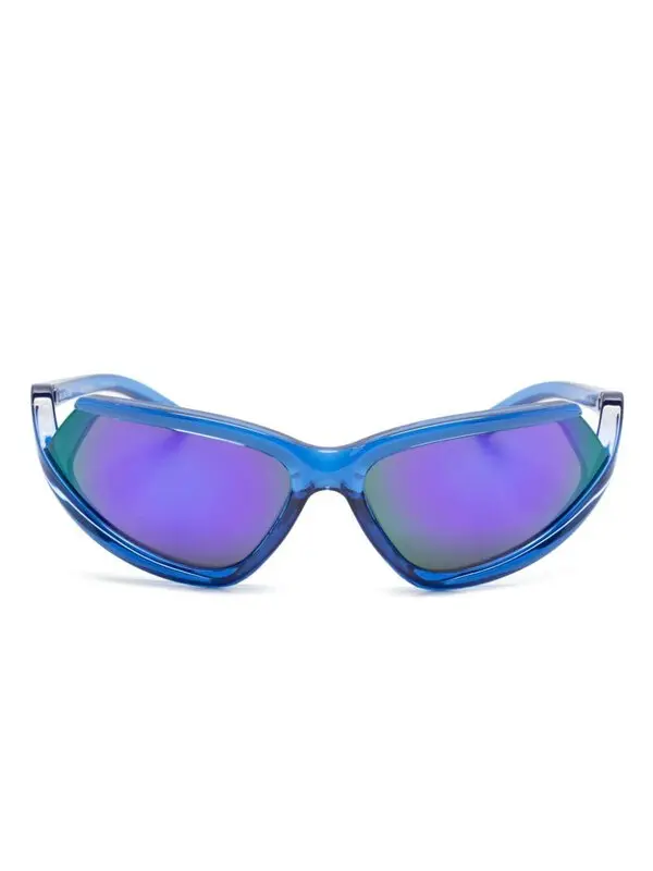 Balenciaga Shield-frame Sunglasses - Blue