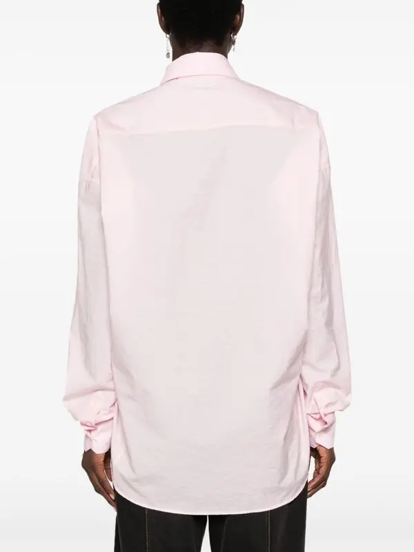 Y/project Asymmetric Cotton-blend Shirt - Pink