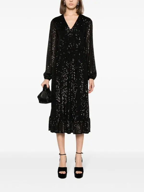 TWINSET Sequin-embellished Midi Dress