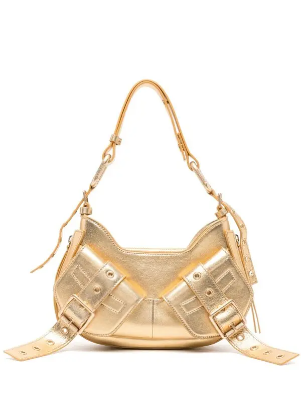BIASIA Y2k Metallic Shoulder Bag - Gold