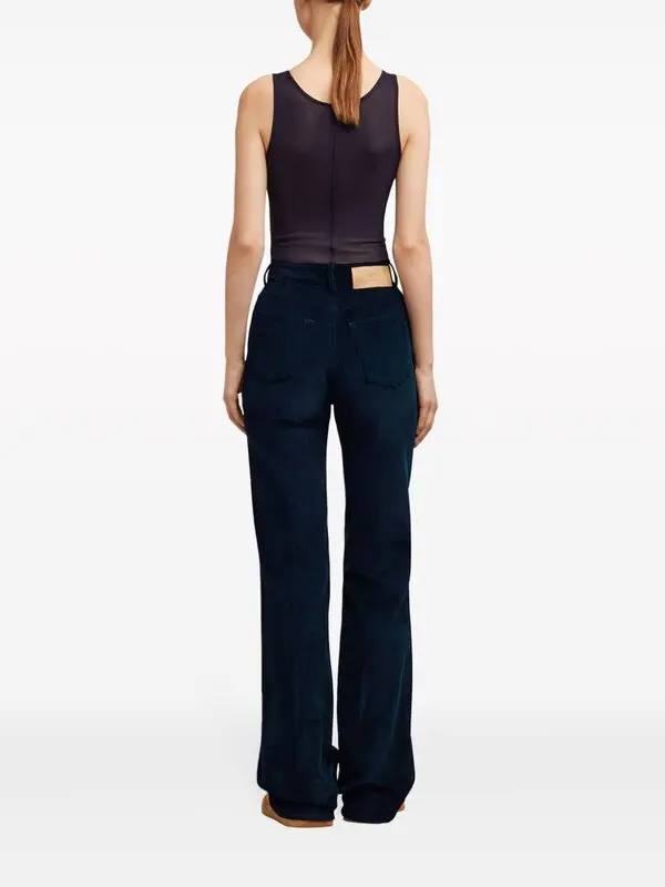 AMI Paris Semi-sheer Tank Top - Blue