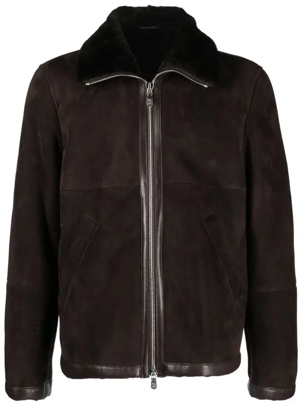 Brunello Cucinelli Fur-lining Leather Jacket