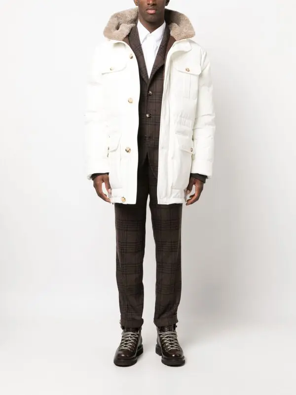 Brunello Cucinelli Cashmere-lined Padded Coat