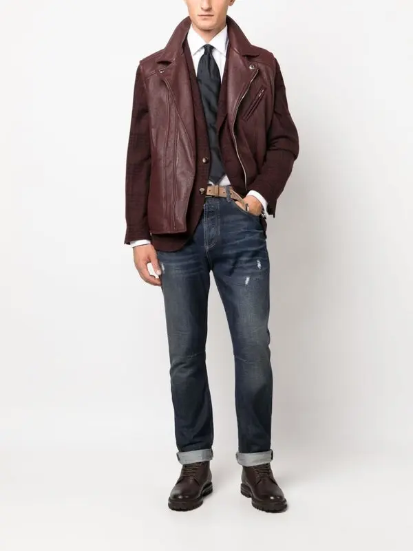 Brunello Cucinelli Sheepskin Biker Vest