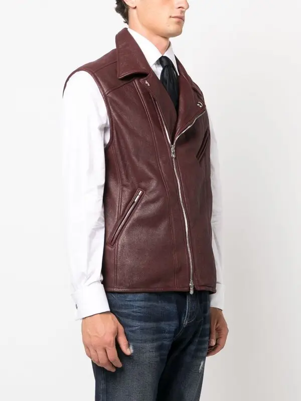 Brunello Cucinelli Sheepskin Biker Vest