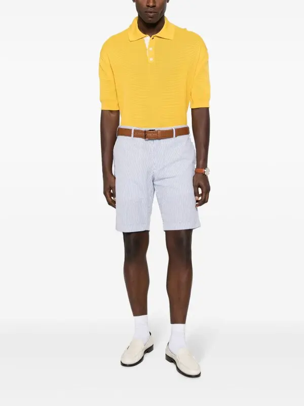 LARDINI Striped Chino Shorts