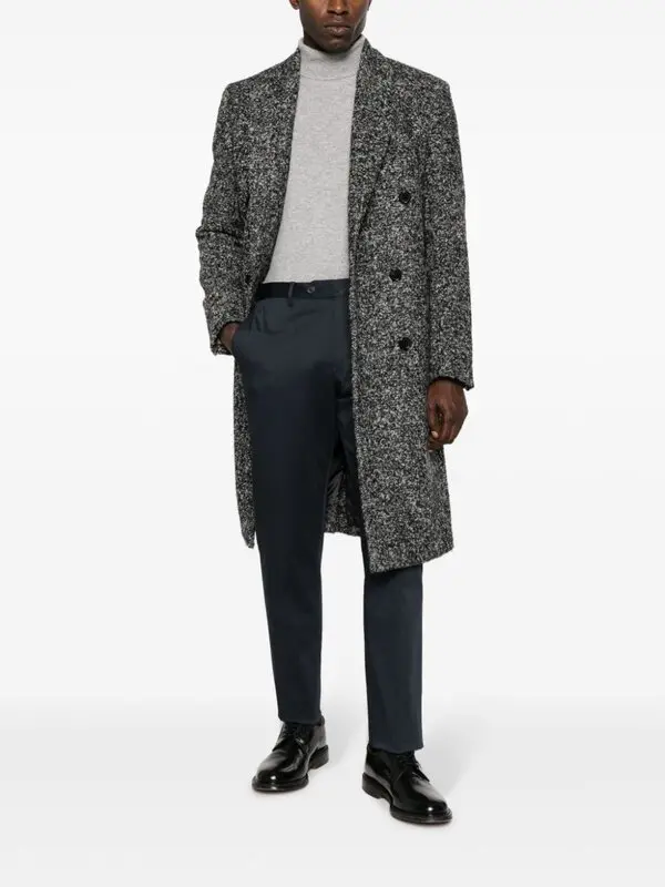 LARDINI Tailored Cotton Blend Trousers - Blue