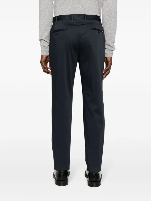 LARDINI Tailored Cotton Blend Trousers - Blue